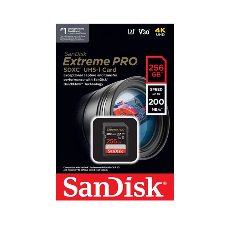 SanDisk Extreme PRO SD card 256GB - NewTech Computer Store