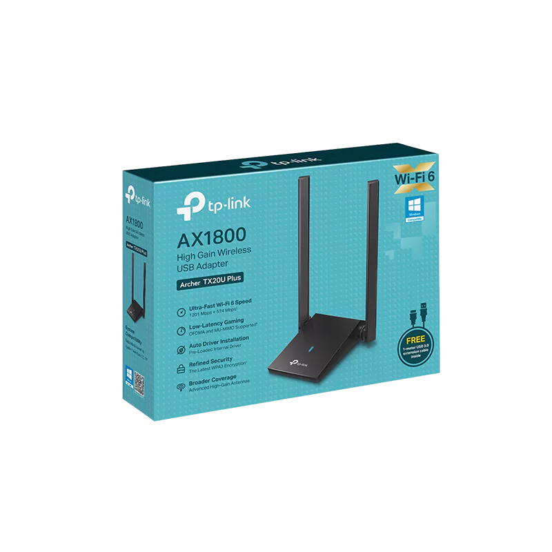 TP-Link AX1800 Archer TX20U Plus Dual Wireless USB Adapter - NewTech ...