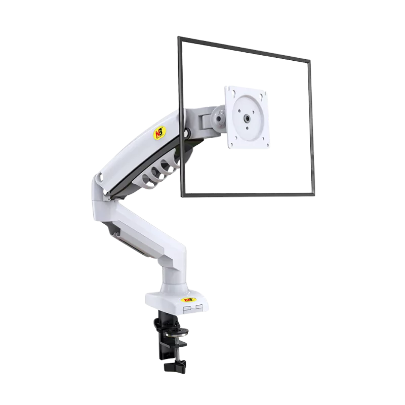 NB F-80 Single Monitor Arm 17-30 inch White - NewTech Computer Store