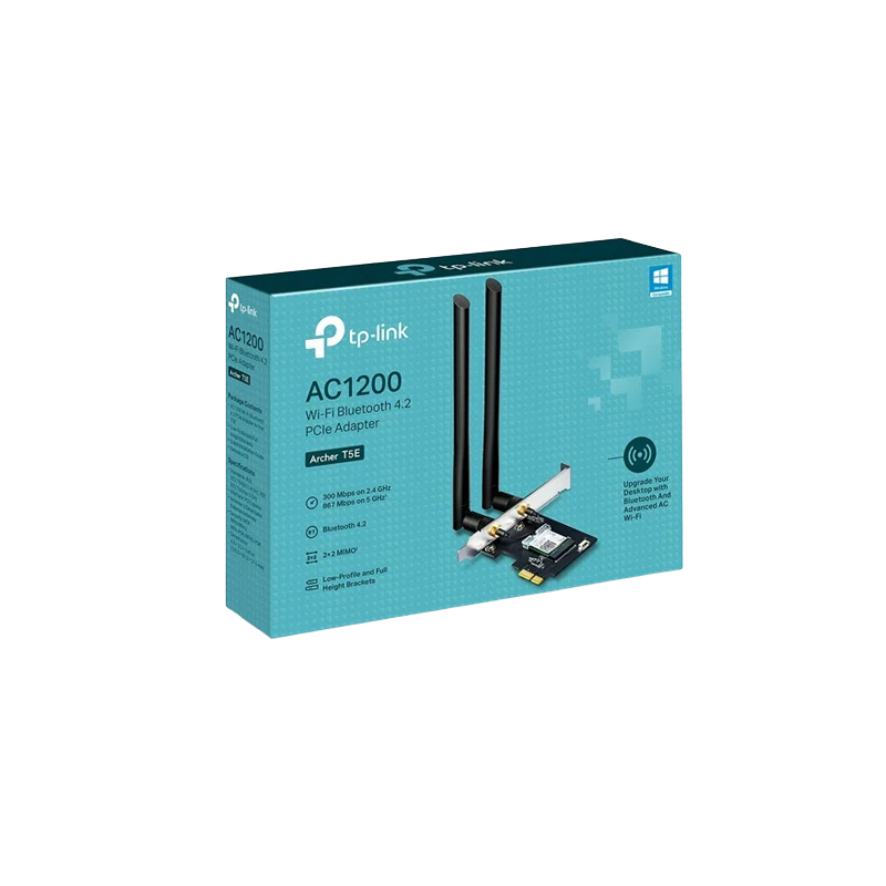 TP-Link Archer T5E AC1200 Wi-Fi Bluetooth 4.2 PCIe Adapter - NewTech ...