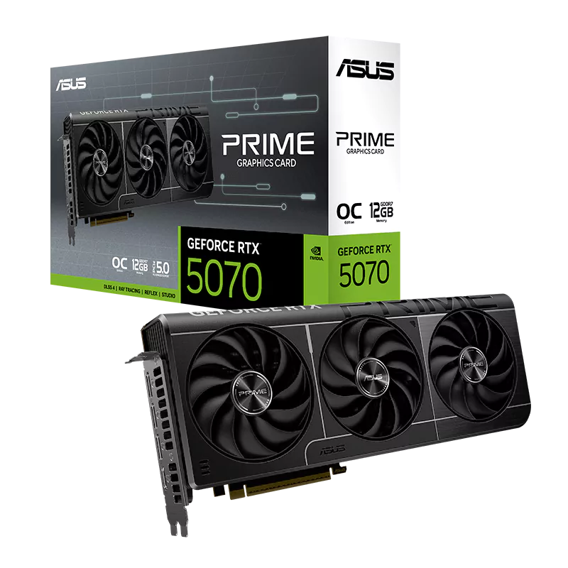 ASUS PRIME GeForce RTX 5070 OC 12GB GDDR7 - NewTech Computer Store