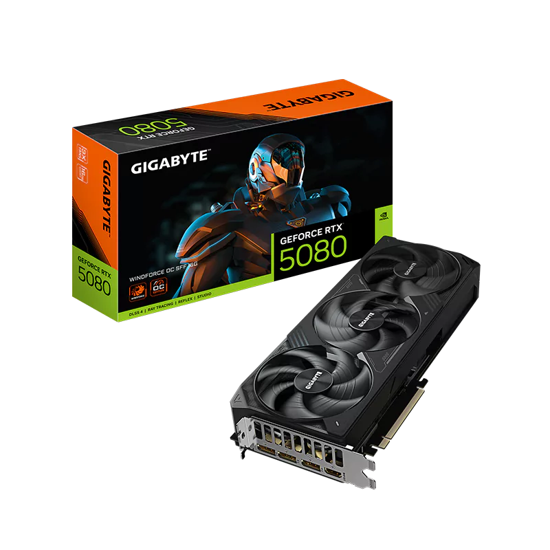 Gigabyte GeForce RTX 5080 WINDFORCE OC SFF 16GB - NewTech Computer Store