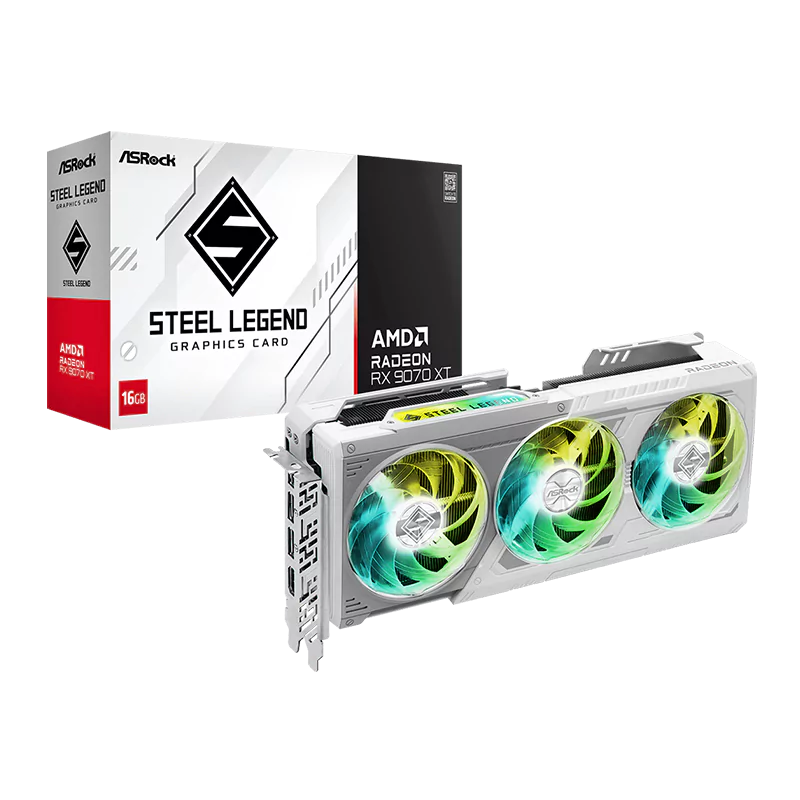 ASRock AMD Radeon RX 9070 XT Steel Legend 16GB - NewTech Computer Store