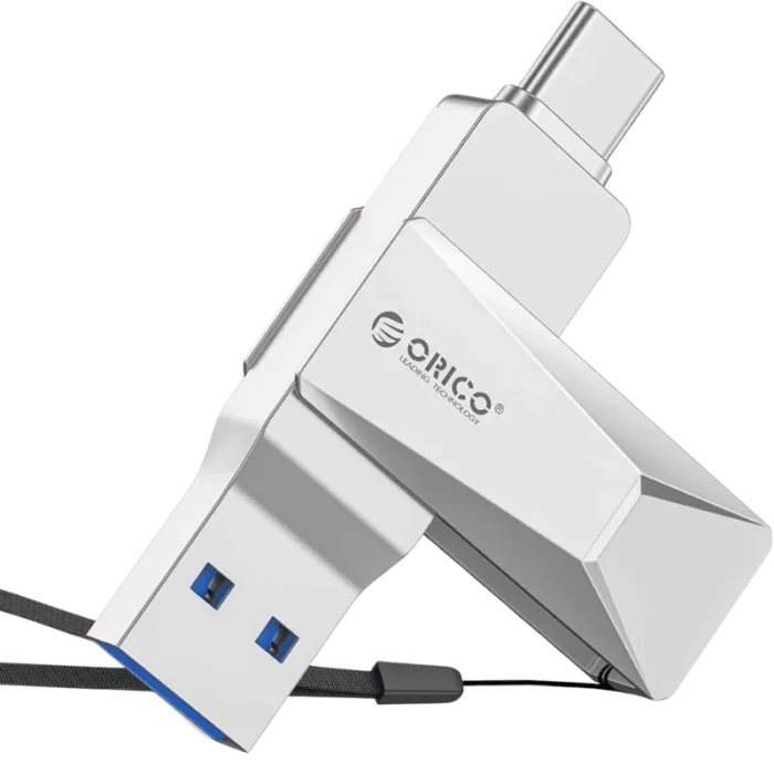 ORICO 64GB USB Stick 2-in-1 Type C Flash Drive for SmartPhone/Tablet ...