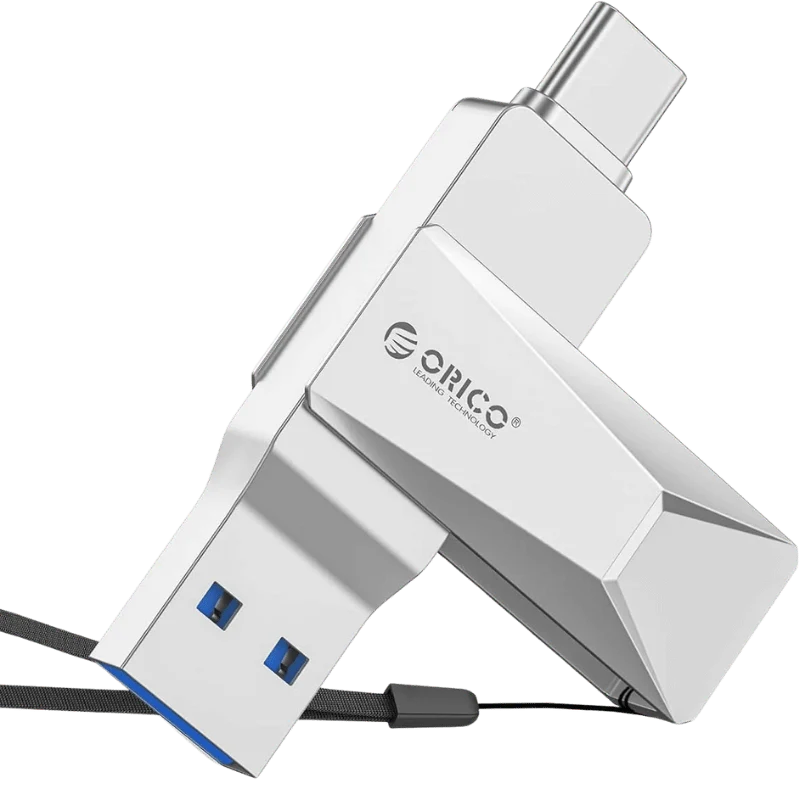 ORICO 64GB USB Stick 2-in-1 Type C Flash Drive for SmartPhone/Tablet ...